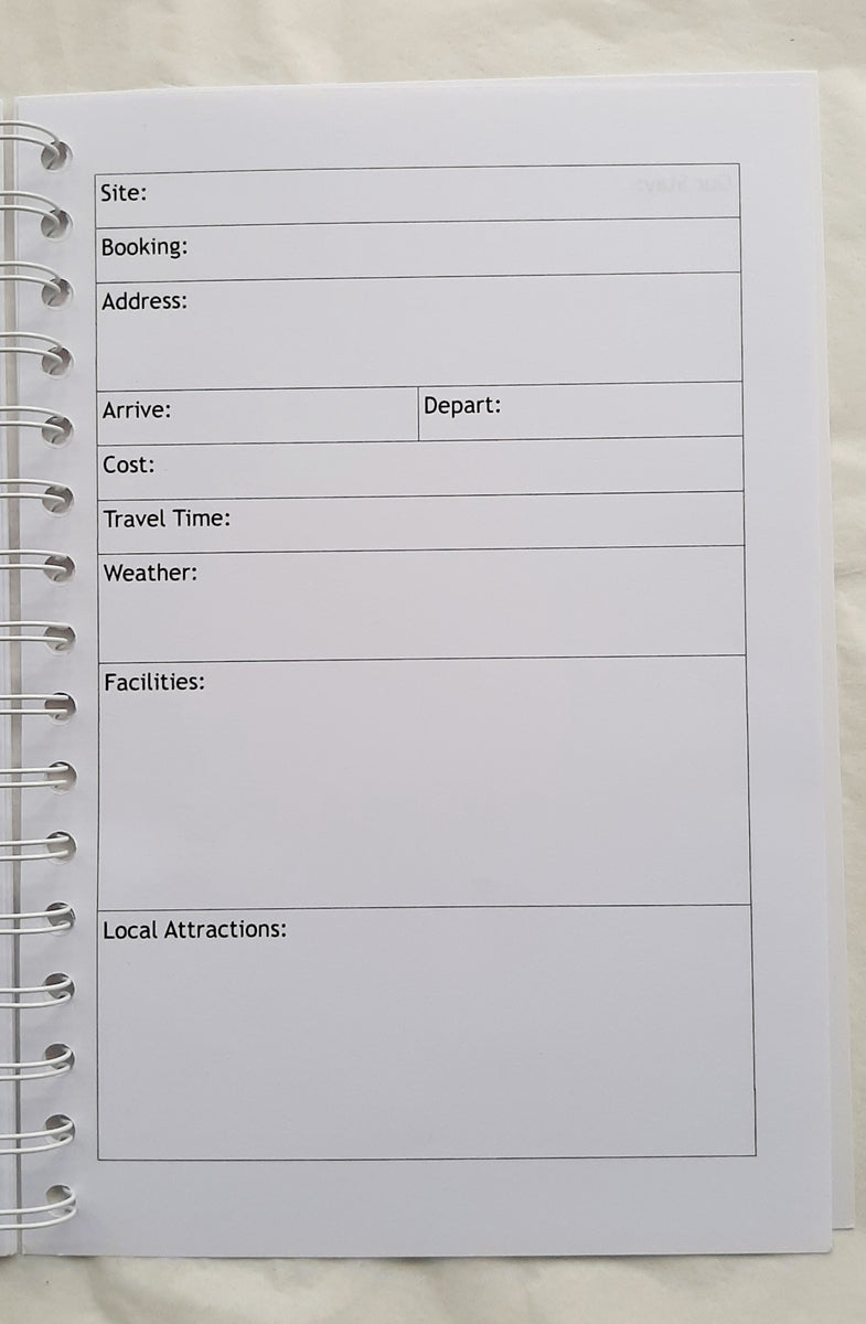 Caravan Holiday Record Log Book – CuriosityCrafts