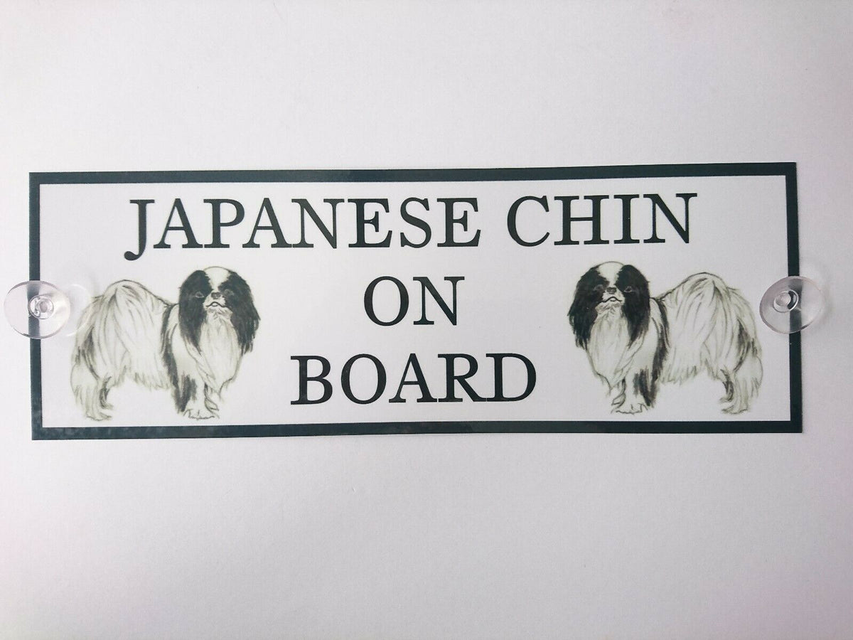 Japanese Chin On Board Car Sign – CuriosityCrafts