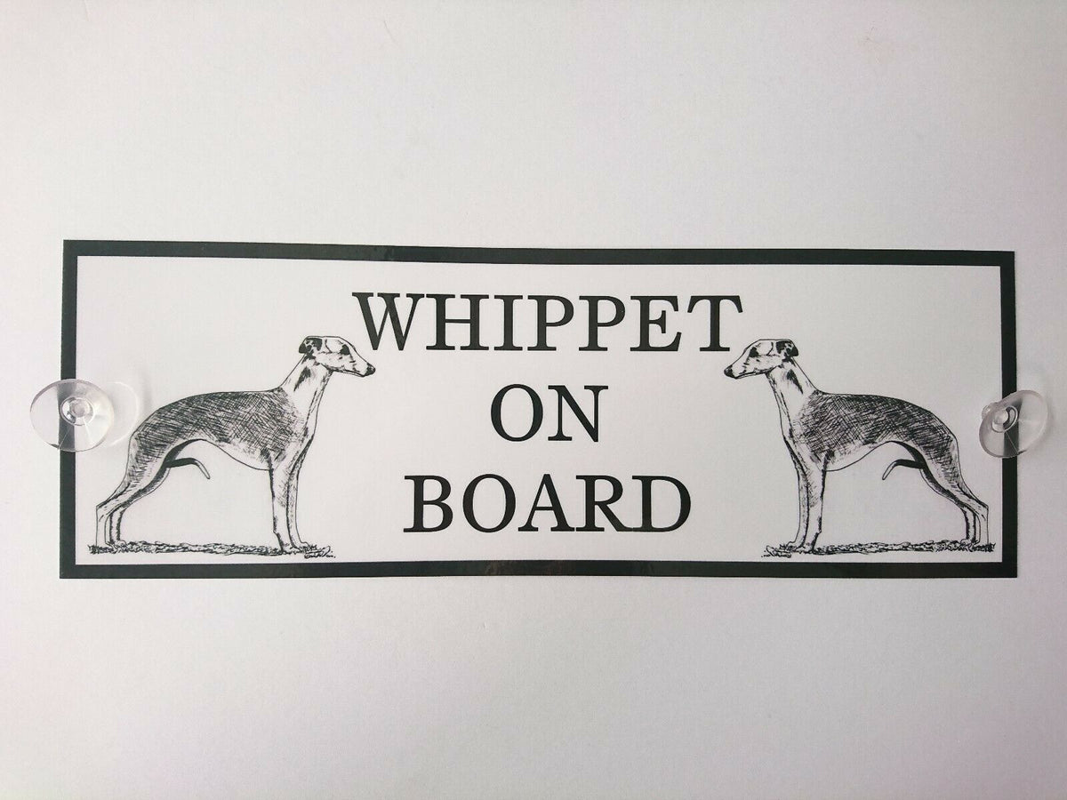 Whippet On Board Car Sign – CuriosityCrafts